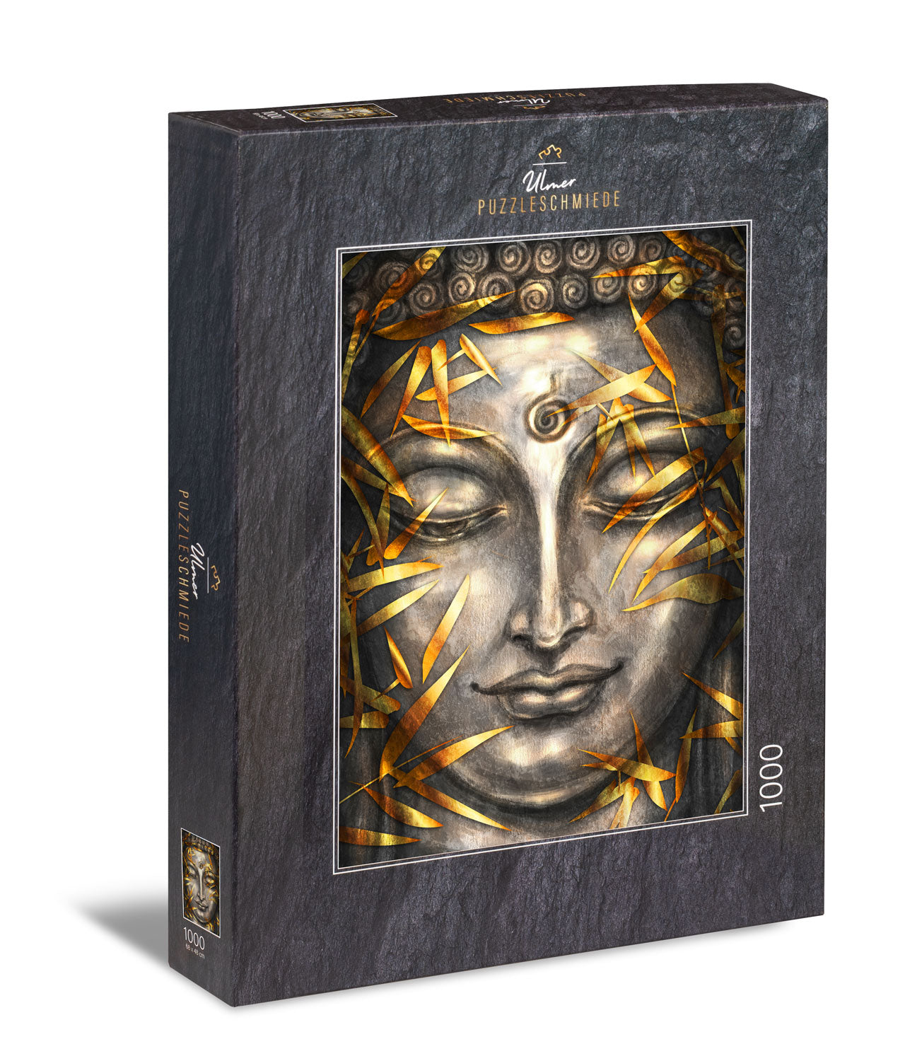 Puzzle 1000 Teile "Buddha in Silber und Gold" – Ulmer Puzzleschmiede